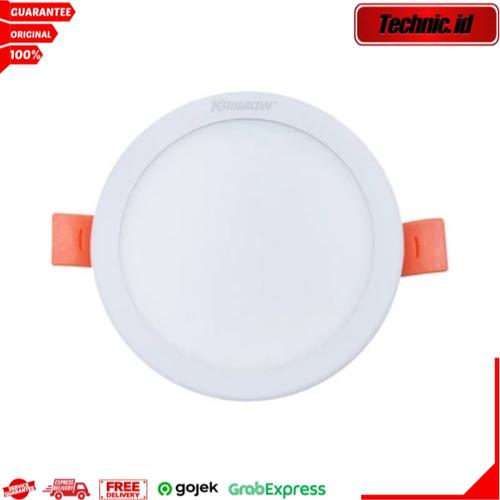 Jual Krisbow Lampu Downlight Led Round 6 Watt 6500k Cool Daylight Lampu ...