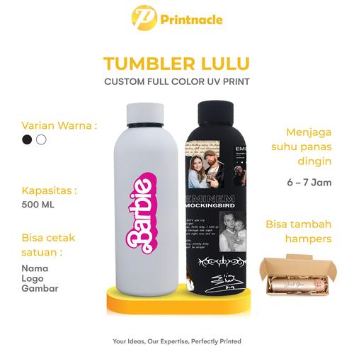 Jual Custom Tumbler Botol Minum LULU Print Uv Cetak Full Color Design ...