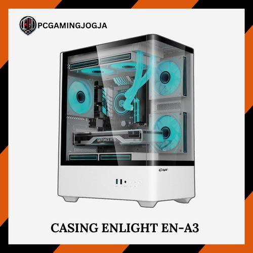 Jual CASING ENLIGHT EN A3 M-ATX GAMING PC CASE - FREE 3 RGB FAN - Kab ...