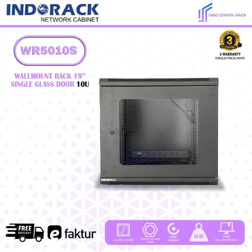 Jual WR5010S INDORACK WALLMOUNT DEPTH 500MM 10U SINGLE GLASS DOOR - Jakarta Pusat - Indo Stavol ...