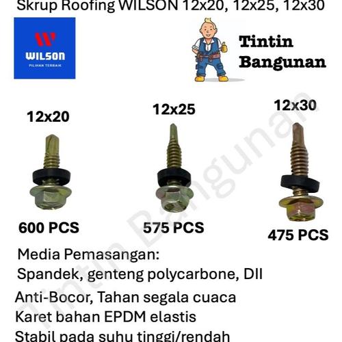 Jual Skrup Sekrup Roofing WILSON Baut roofing, Skrup Atap Roofing Screw ...