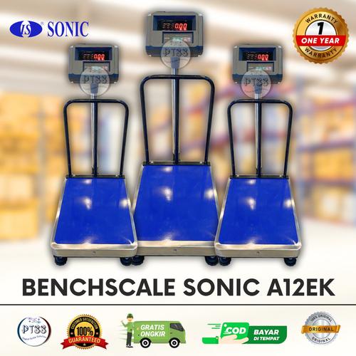 Jual Timbangan Duduk Digital Sonic A12EK Cap 200Kg/ Timbangan Barang ...