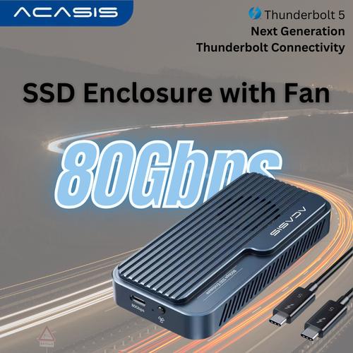 Jual Acasis Thunderbolt 5 80Gbps USB4 M.2 NVMe SSD Case USB-C NVME SSD Enclosure Compatible with ...