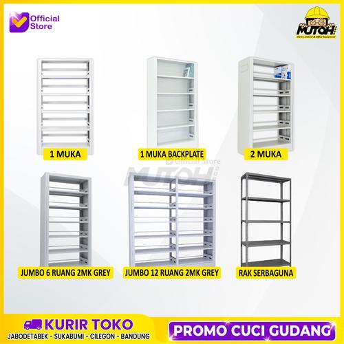 Promo Rak buku perpustakaan lemari besi perpustakaan MUTOH2000 - 6 ...
