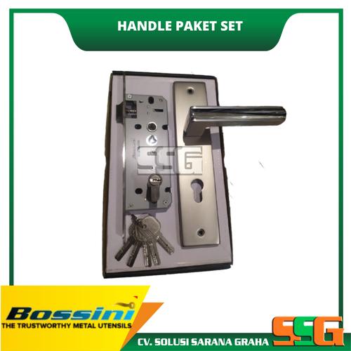 Jual HANDLE PINTU PAKET SET BOSSINI PRO STAINLESS SUS304 KUNCI LENGKAP ...