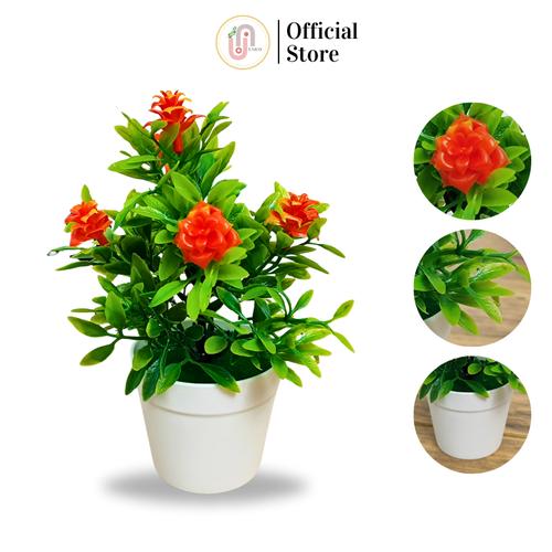 Jual Tanaman Hias Bunga Mawar Mini Plastik Buatan Artificial Dekorasi ...