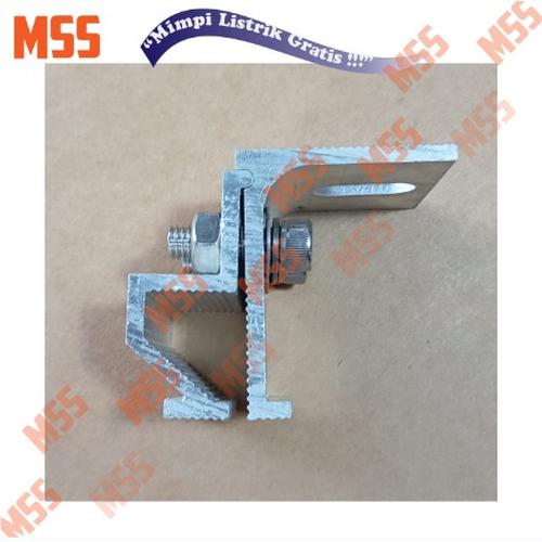Jual Klip Lok Aluminium Pemasangan Solar Panel Atap Logam Klem Atap ...