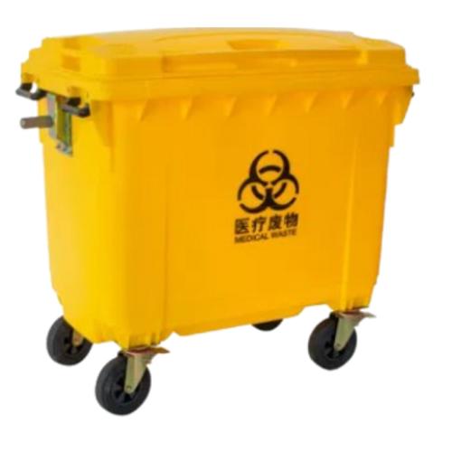 Jual Tempat Sampah / HDPE Plastic Bin dengan 4 roda ukuran 660 Liter ...