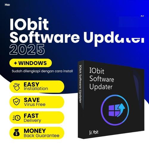 Jual IObit Software Updater Pro 2025 Latest Auto Keep Software Up-to ...