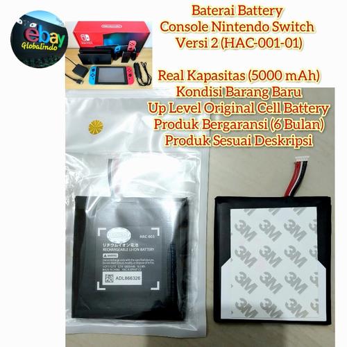 Jual Baterai Battery Nintendo Switch Versi 2 HAC-001-01 (5000 mAh ...