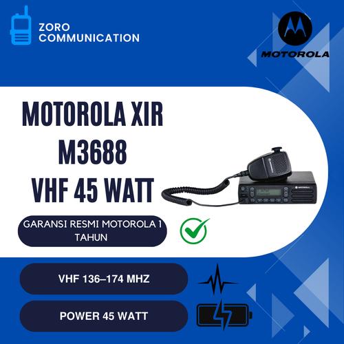 Promo Motorola XIR M3688 Rig VHF 45 W Baru Ori Garansi 1 Thn XIRM3688 ...