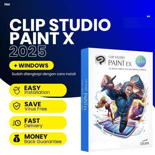 Jual CSP EX 3.2.2 2025 Terbaru Bonus Materials & Brush | Download ...
