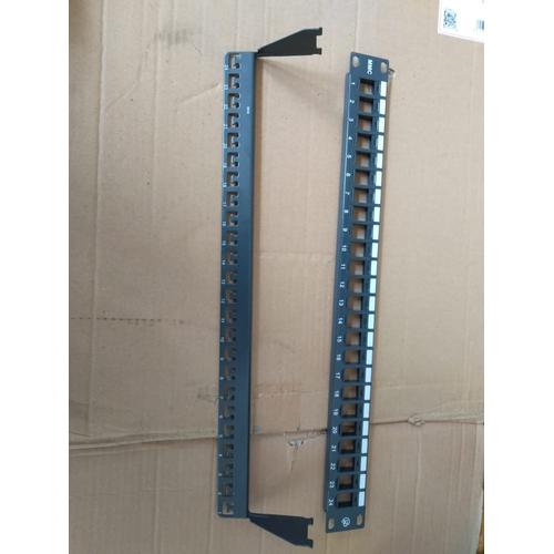 Jual Frame patch panel 24 port cat 6 bhaan besi ada penyanggahnya ...
