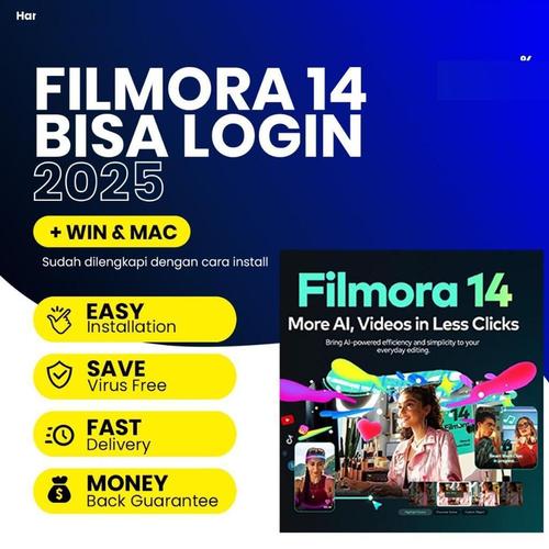 Jual Filmora 14 2025 Lifetime Latest | No Watermark | Best Video Editor ...
