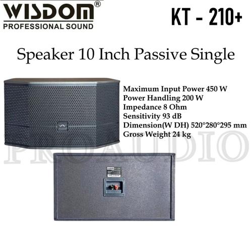 Jual Speaker Karaoke Wisdom KT 210 / Speaker Pasif WISDOM KT-210 ...