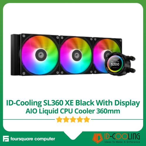 Jual ID-Cooling SL360 XE Black With Display AIO Liquid CPU Cooler 360mm ...