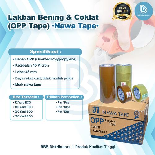 Promo Lakban Bening / Solasi Coklat / Isolasi Bening Coklat Per Slop Isi 6 PCS - 1 SLOP Bening ...