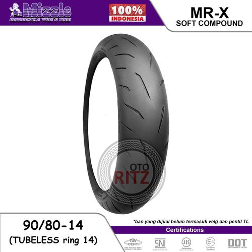Promo Ban Motor Ring 14 90/80-14 Mizzle Racing MR-X Soft Compound ...