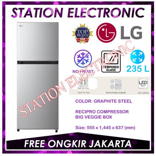Promo LG GN-B212PQNR NEW Kulkas 2 Pintu - 235L - GN-B212 PQNR GNB212 Lemari Es - GN-B212PFNR ...