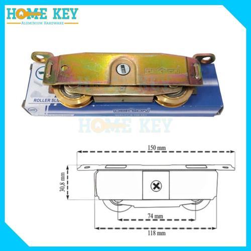 Jual Roda Double Sliding Door Dekkson Heavy Duty 002 Roller Sliding ...