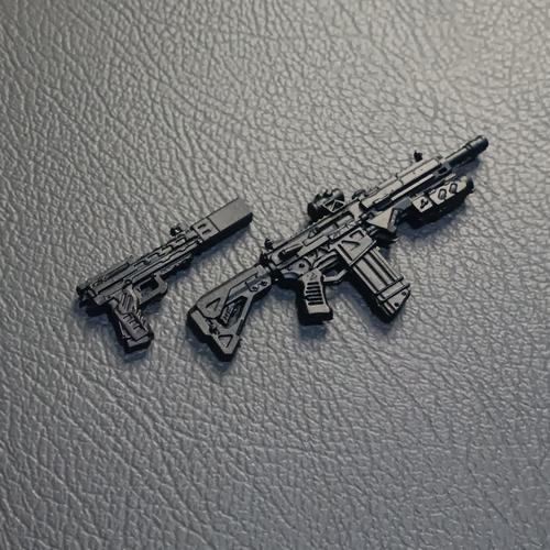 Jual part acc Set weapon senjata M4& pistol Skala 1/12 Kitbash figma ...