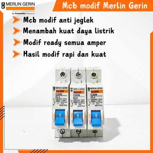 Jual Mcb PLN merlin gerin mcb modif Merlin gerin 4a modif 6a-50a mcb modif anti jeglek - 4a ...