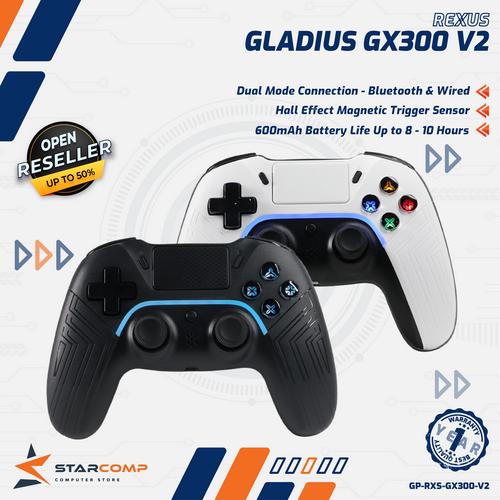 Jual Rexus GX300 Gladius GX300 V2 Gamepad Wireless Bluetooth with Hall ...
