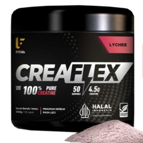 Promo Fitlife Creaflex 300 Gram 50 Serving Lychee Creatine Monohydrate ...