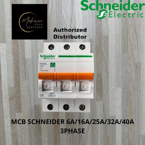 Jual MCB Schneider 40A 3P 3 Phase Domae | Miniature Circuit Breaker 40 ...