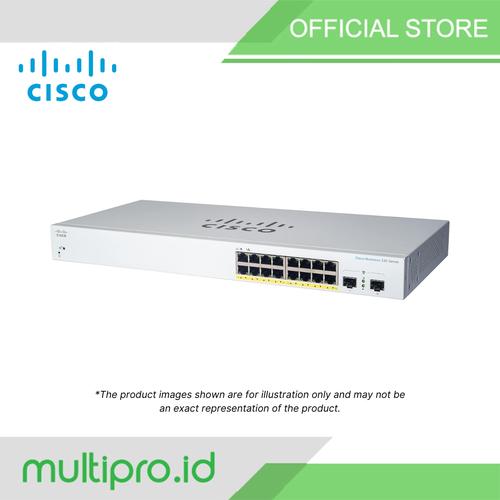 Promo Cisco CBS220-16P-2G , 16-port GE, PoE, 2x1G SFP - Cisco+Smartnet ...