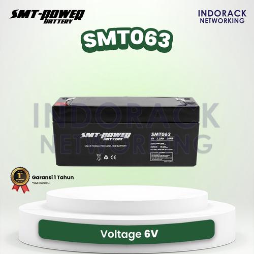 Jual SAMOTO Battery 6V 3,3AH Baterai Aki Kering UPS SMT POWER SMT063 ...
