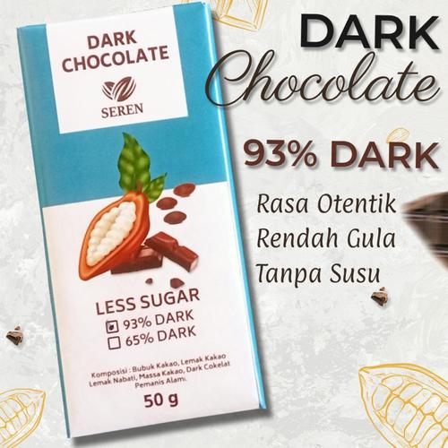 Jual 93 Persen Dark Chocolate | Coklat Batangan Rendah Gula - Seren ...