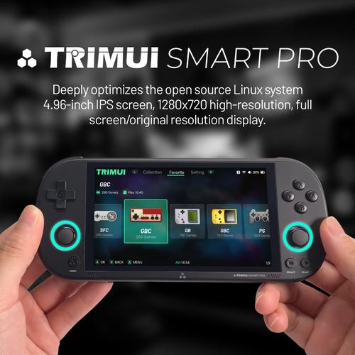 Promo Trimui Smart Pro Game Console Layar IPS 4,96" 720dpi Konsol Game ...