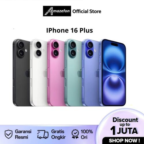 Promo Apple iPhone 16 Plus 512GB 256GB 128GB - iPhone 16 Garansi Resmi iBox Apple Indonesia - 16 ...
