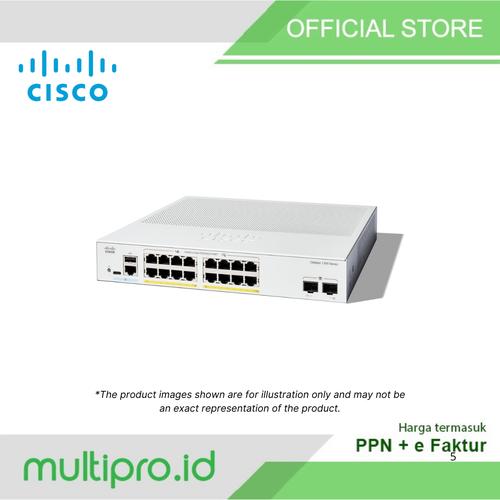 Promo Cisco Catalyst 1200 Series C1200-16P-2G Smart Switch 16-Port PoE ...