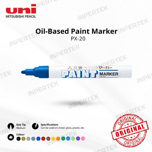 Jual Spidol UNI MITSUBISHI PX-20 Paint Marker Permanent PX20 Medium Oil Based Permanen Base All ...