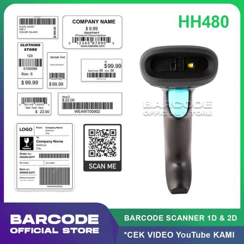 Promo Scanner Barcode Honeywell HH400 Imager 2D ( Model Gun ) Scan ...