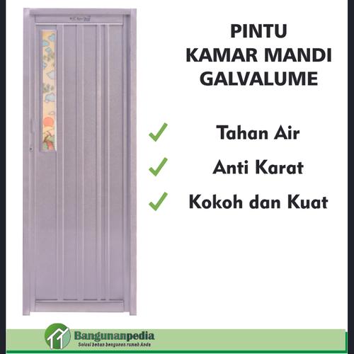 Jual Pintu Kamar Mandi Galvalum Aluminium merk WADJA Tipe ECO - ECO ...