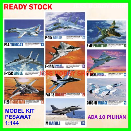 Jual Model Kit 1/144 Pesawat Tempur Jet Militer Modern Mokit 1:144 ...