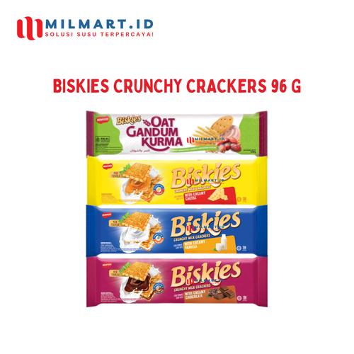 Jual BISKIES CRUNCHY MILK CRACKERS SANDWICHI BISKUIT RASA CHOCOLATE ...