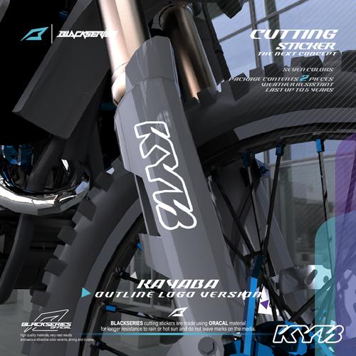 Jual BLACKSERIES | Cutting Sticker KAYABA KYB Logo Outline | Stiker KYB ...