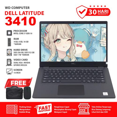 Promo Dell Latitude 3410 NVIDIA GEFORCE MX230 I Core I7 Gen 10 I Ram 32 ...