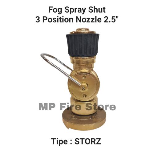 Jual FIRE JET FOG SPRAY NOZZLE 3 POSITION TIPE STORZ KUNINGAN GOLD 2.5 ...