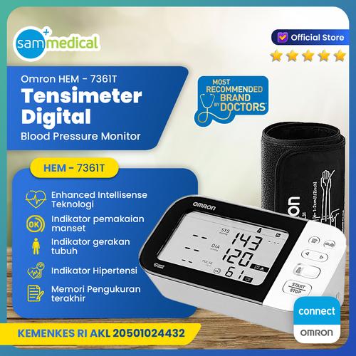 Jual Omron Tensimeter Lengan Deluxe AFIB w/ Bluetooth HEM 7361T ...