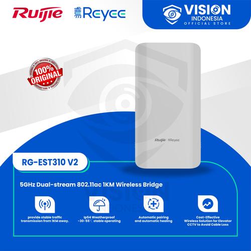 Jual Ruijie RG-EST310 V2, 5GHz Dual-stream 802.11ac 1KM Wireless Bridge ...