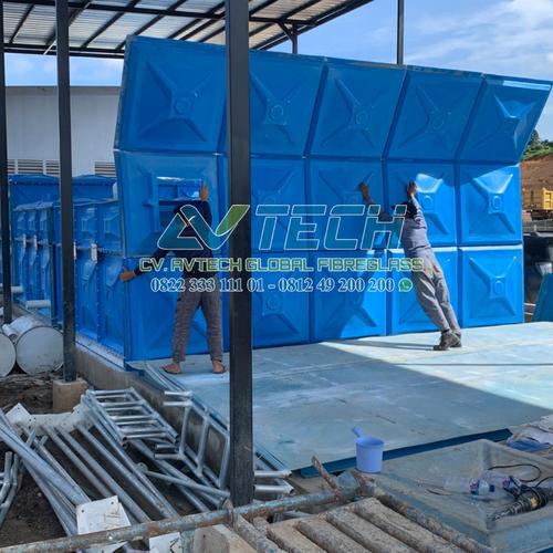 Jual Tangki air panel, Roof tank, Toren air FRP, Rooftank fiberglass ...