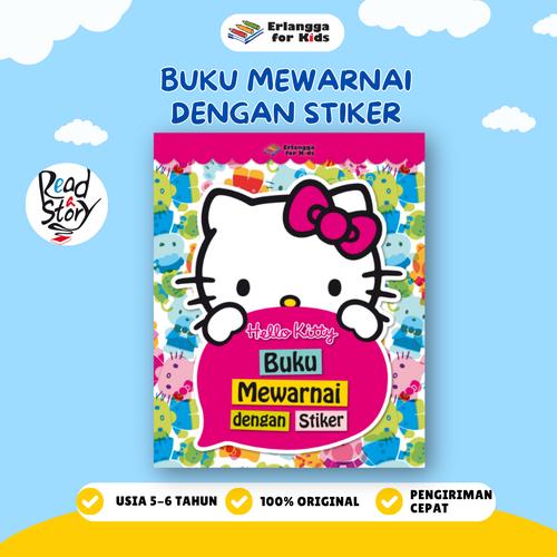 Promo [Erlangga] Buku Cerita Anak: Hello Kitty: Buku Mewarnai Dengan ...