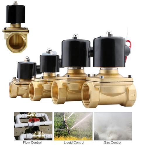 Jual Elektrik Selenoid Water Valve Katup Kuningan Otomatis Aliran Air ...