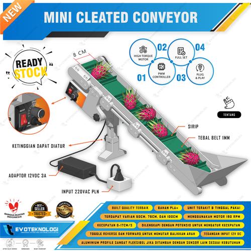 Jual Evoteknologi Mini Cleated Conveyor - 50 CM - Kab. Jombang ...