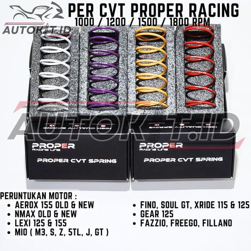 Jual PER CVT PROPER RACING LINE 1000 1200 1500 1800 RPM UNTUK NMAX OLD ...